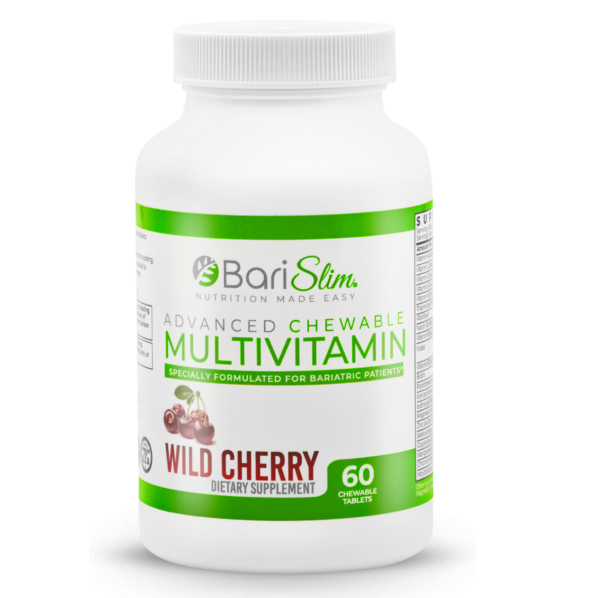 Advanced Chewable Bariatric Multivitamin Capsules - Wild Cherry – BariSlim