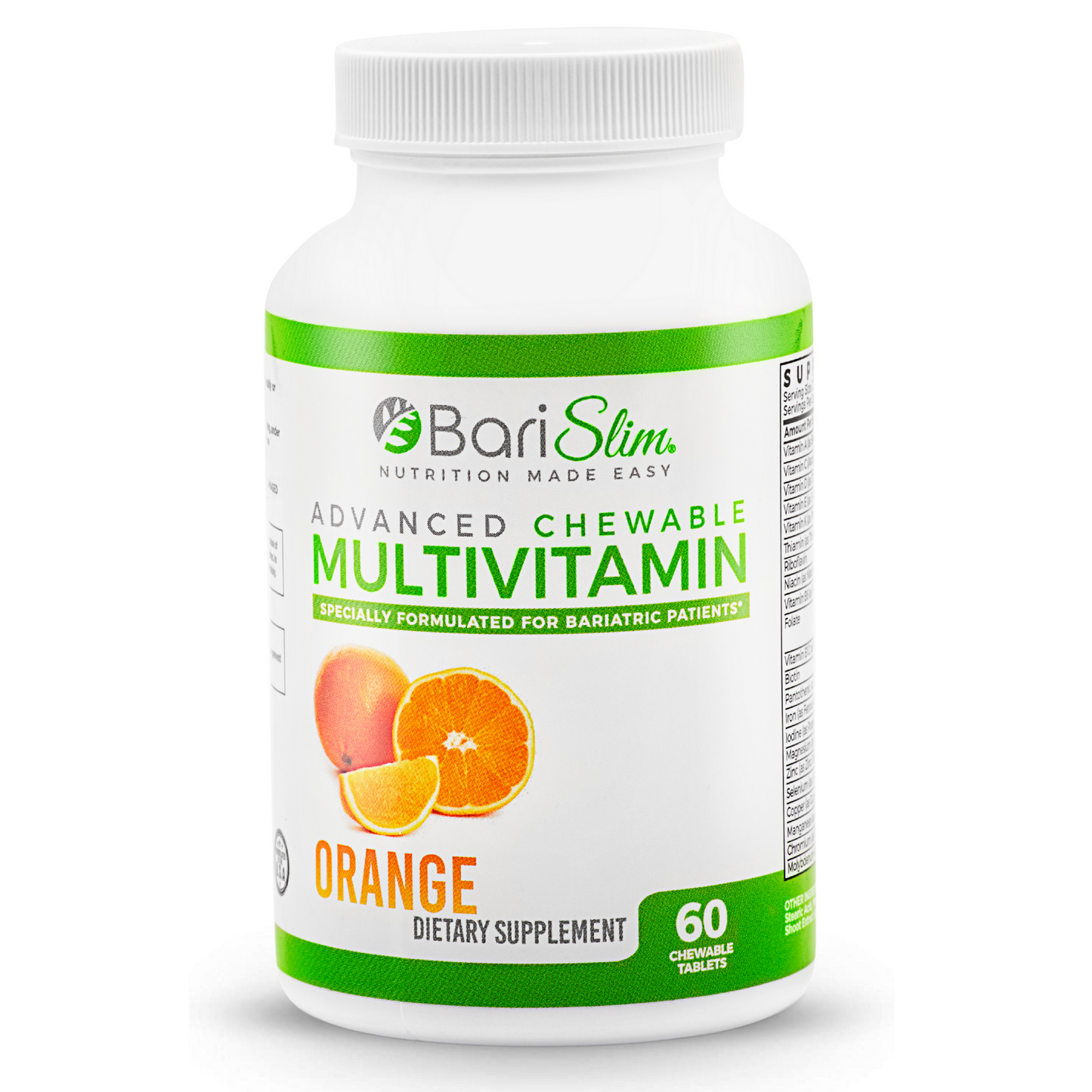 Advanced Orange Flavored Bariatric Multivitamin Chewable BariSlim advanced-orange-flavored-bariatric-multivitamin-chewable-barislim