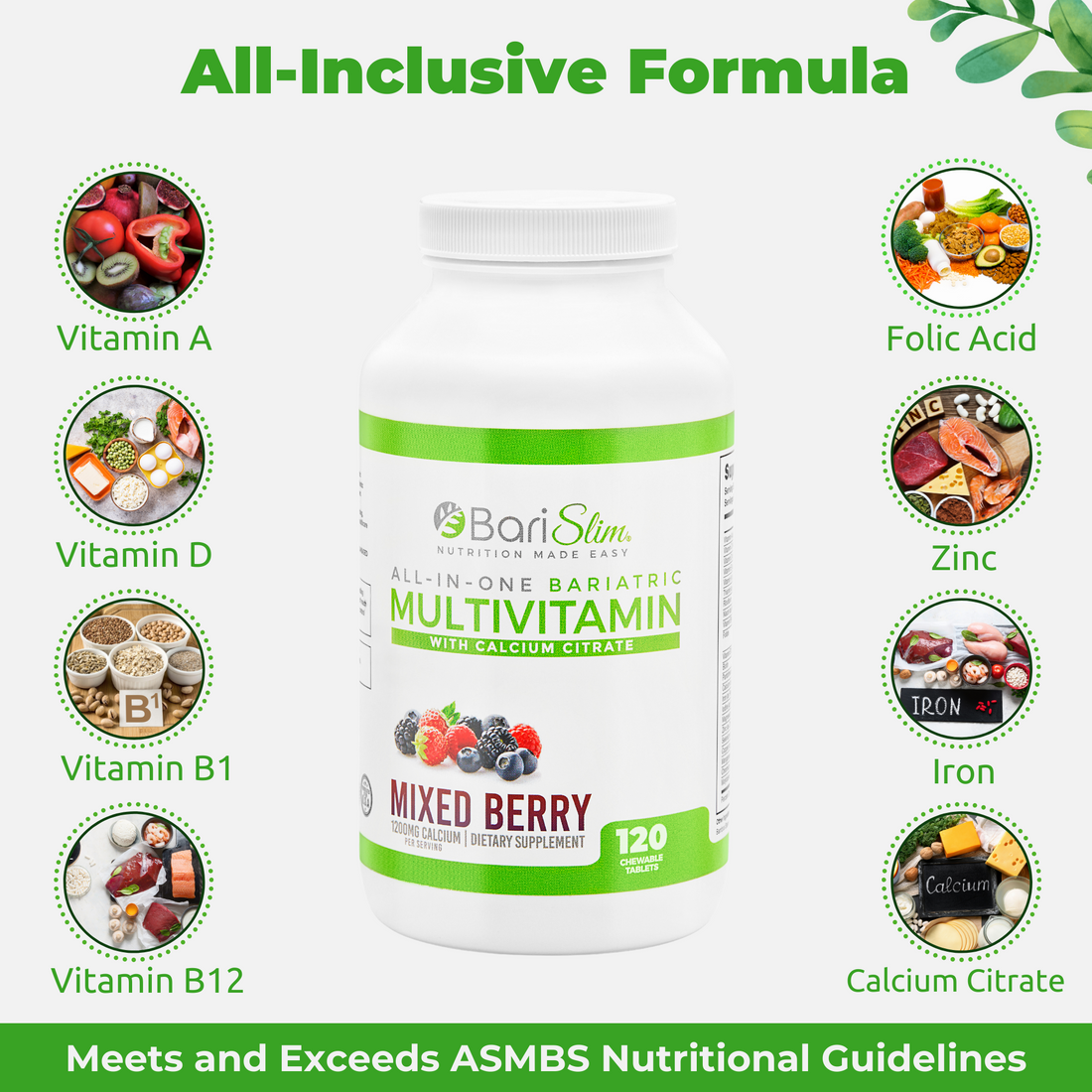 All-In-One Bariatric Multivitamin Chewable - Mixed Berry – BariSlim