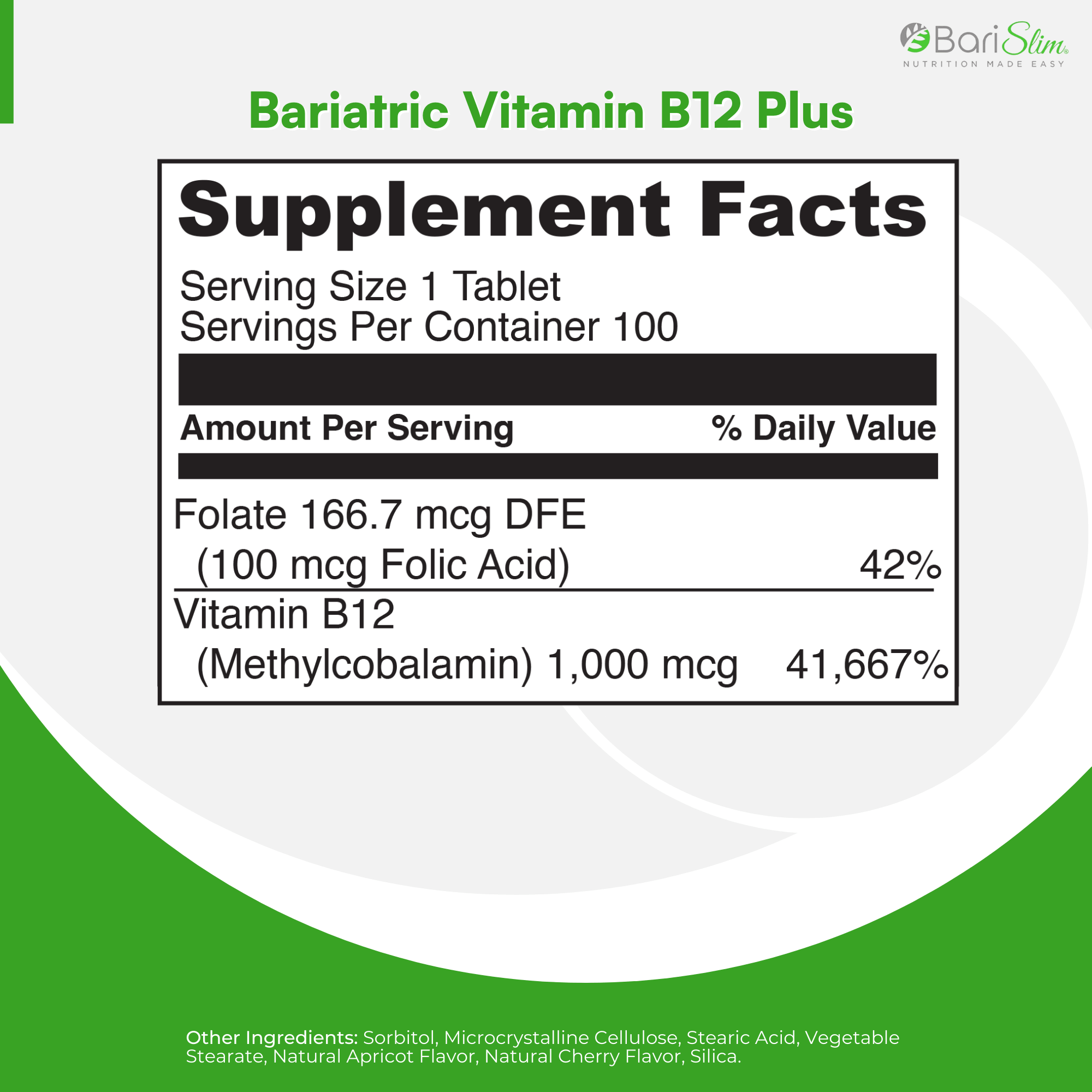 Vitamin B12 For Bariatric Patients Dosages Suggested Uses BariSlim Vitamin B12 For Bariatric Patients Dosages Suggested Uses BariSlim
